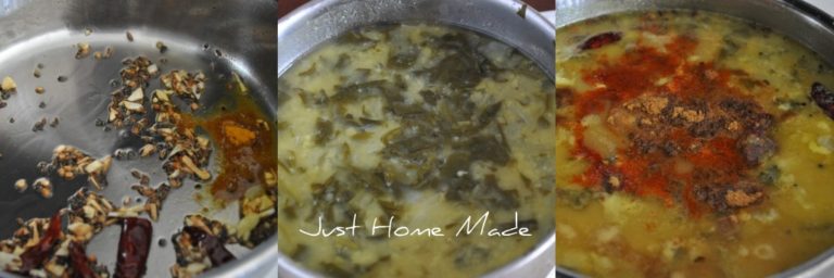 Palakura Pappu | Palak Dal - Andhra style Spinach and lentils - Just ...