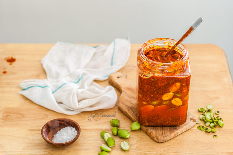 Amtekayi Uppinakayi | Indian Hog Plum Pickle - Just Homemade
