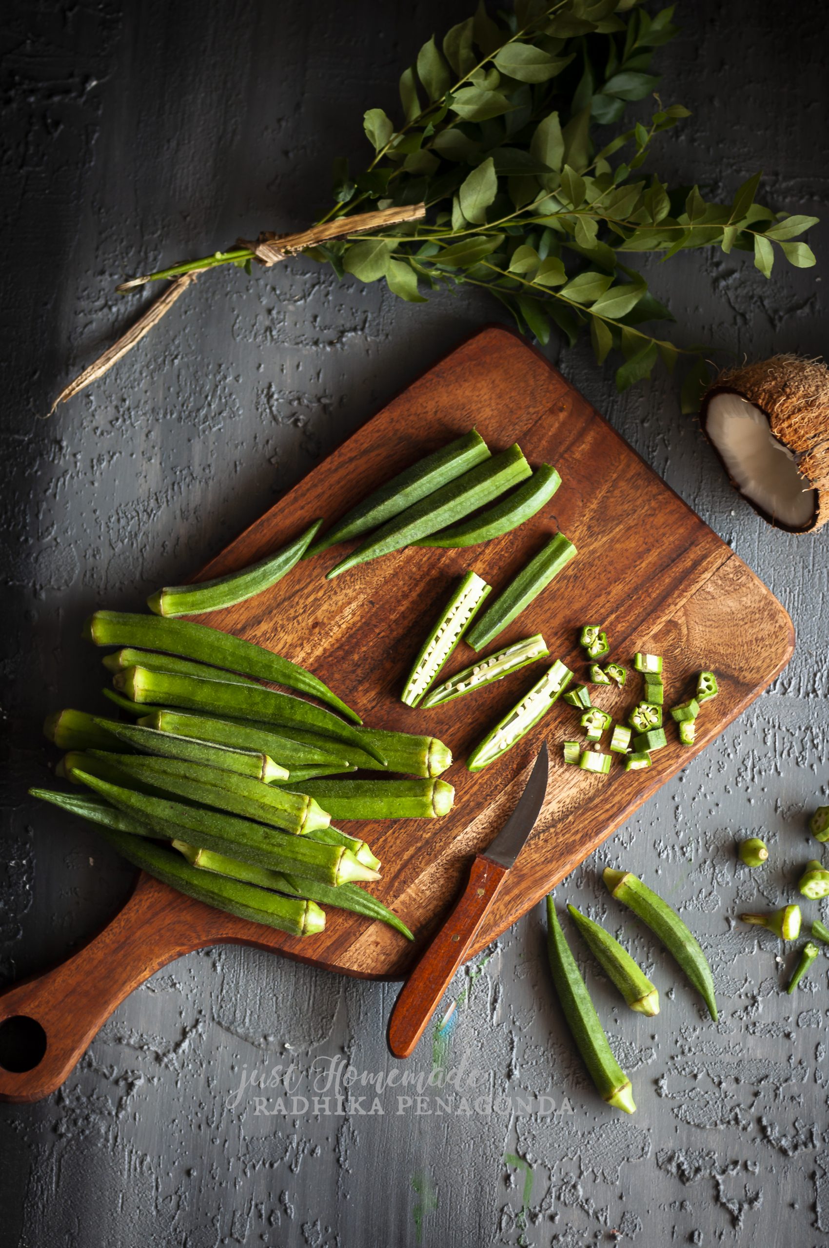 Bendekayi Hashi | Karnataka Havyaka style Okra Raitha - Just Homemade